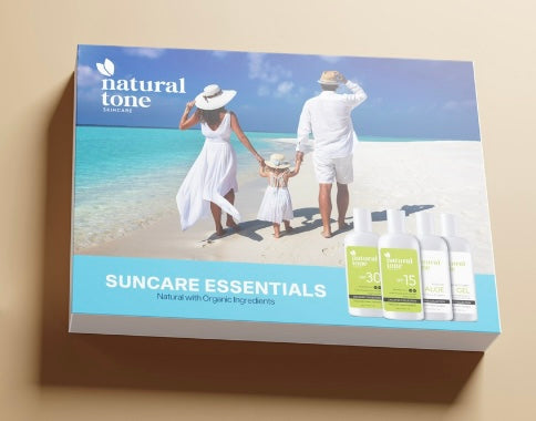 Suncare Essentials Travel Pack - Natural Tone Organic Skincare - EU